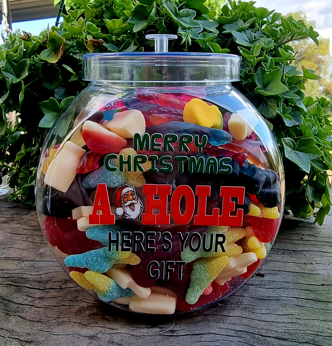 "A*HOLE Here's Your Gift" Large Lolly Jar – Cheekyliscious